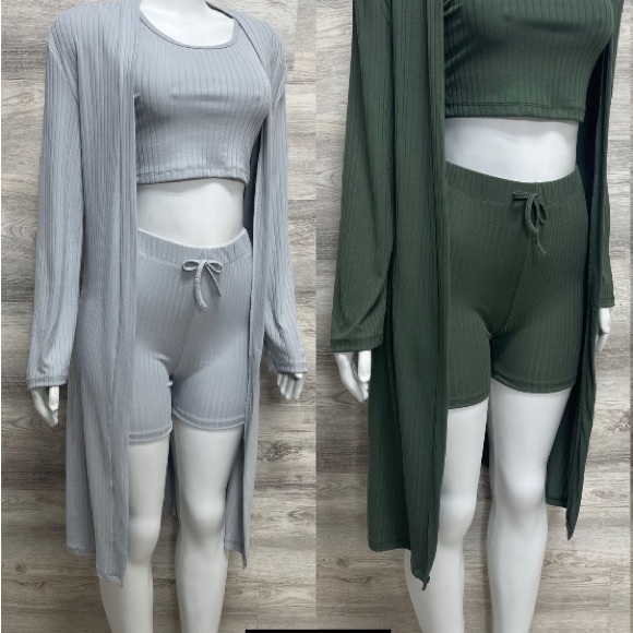 Intimates & Sleepwear | 3 Pc Shorts Lounge Set | Poshmark